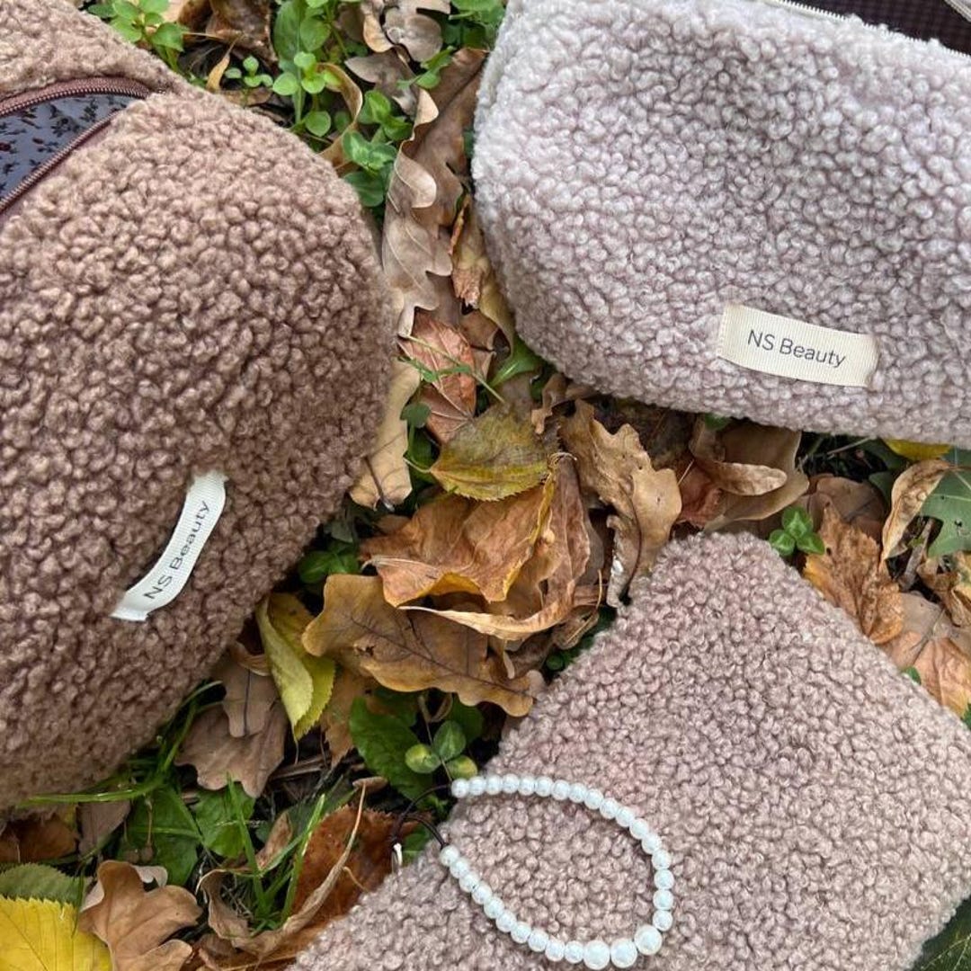 Brown Teddy Bear Plush Makeup Bag - Travel Cosmetic Organizer - Etsy