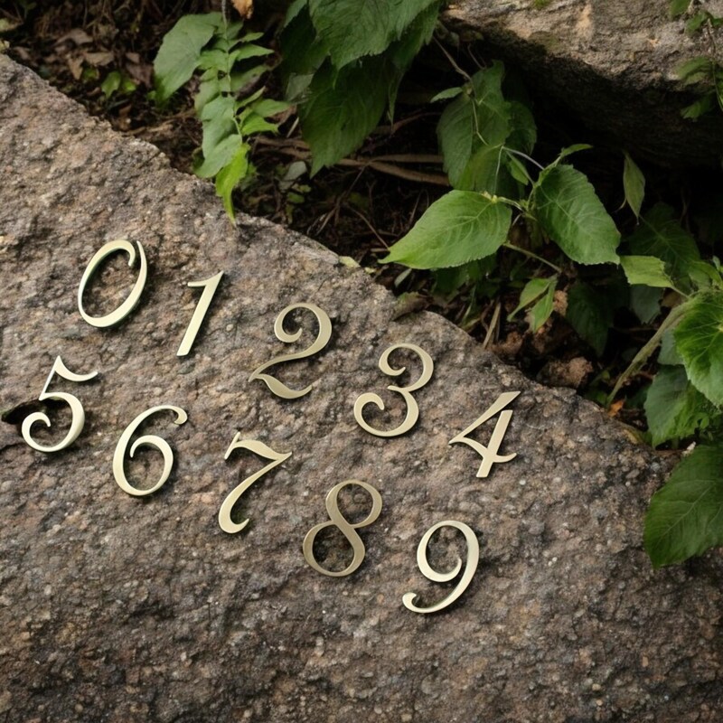 Brass House Numbers - Etsy