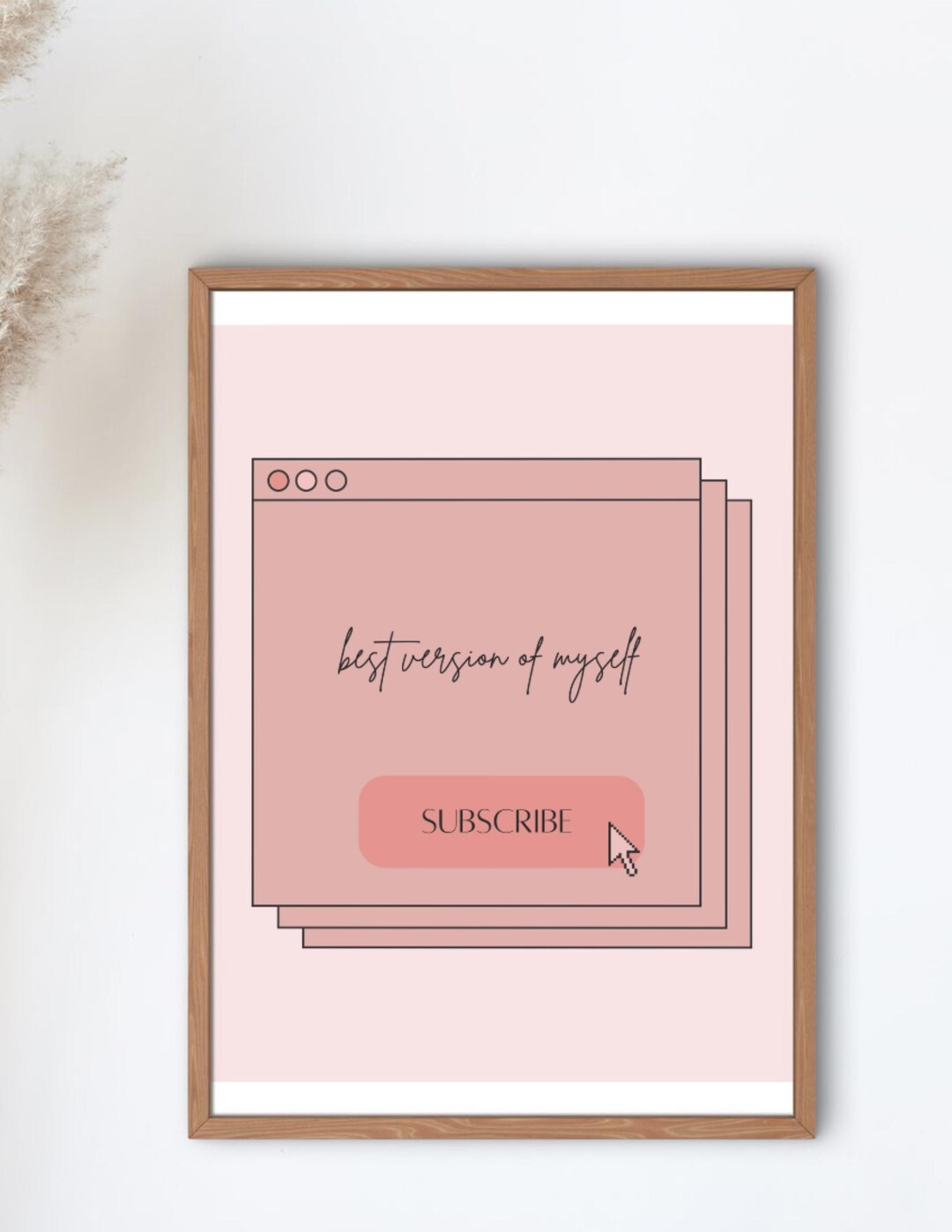 Best Version of Myself Wall Art, Self Improvement Wall Art, Digital ...