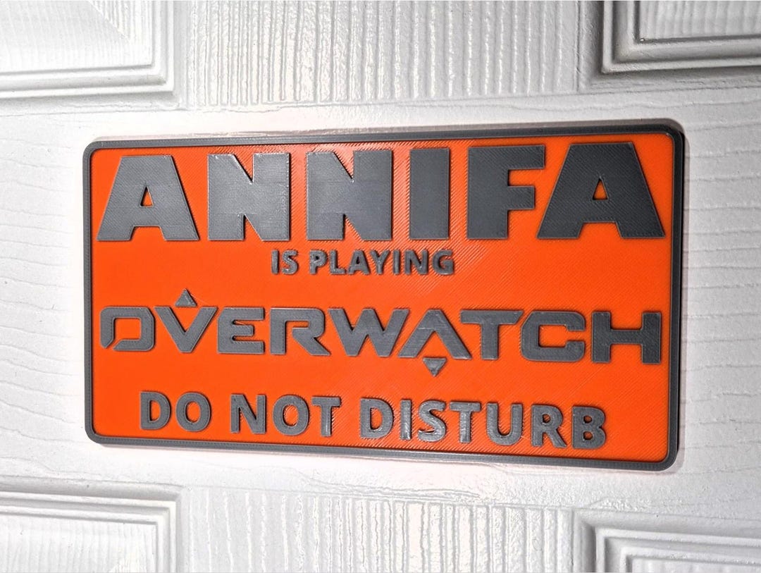 Overwatch Door Sign Custom do Not Disturb Name Plate Personalized Gamer ...