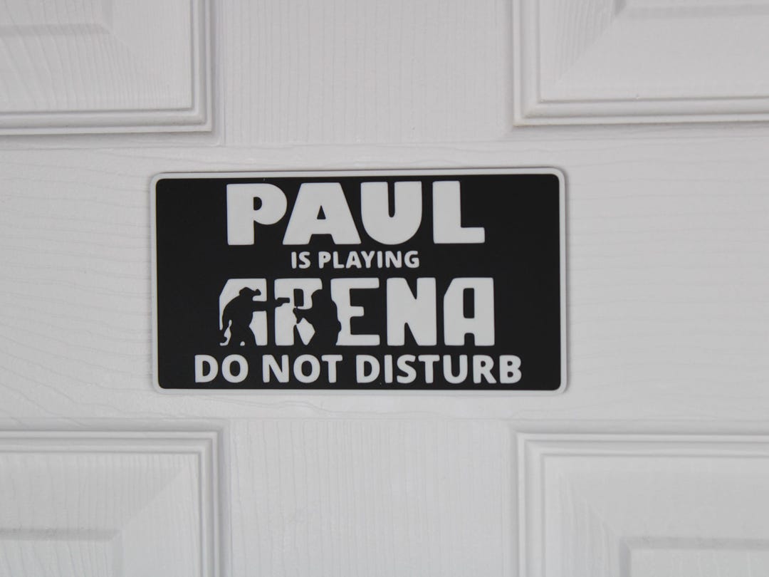 Escape From Tarkov Arena Door Sign | Custom "do Not Disturb" Name Plate ...