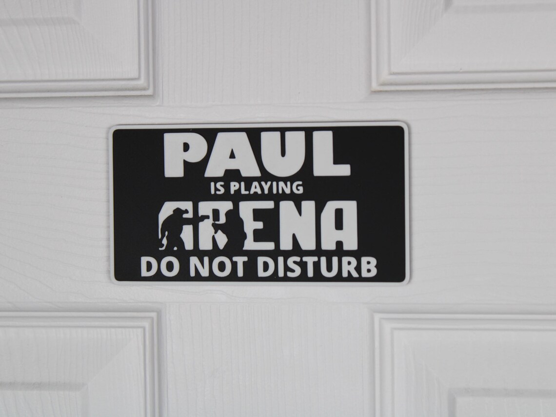 Escape From Tarkov Door Sign | Custom "do Not Disturb" Name Plate ...