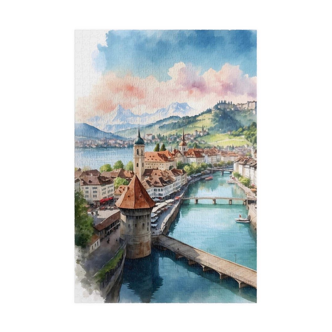 Lucerne Switzerland - Adult Jigsaw Puzzle - Etsy