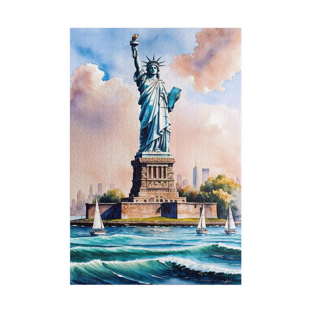 Statue of Liberty, New York City - Jigsaw Puzzle, 1000 Piece Puzzle ...