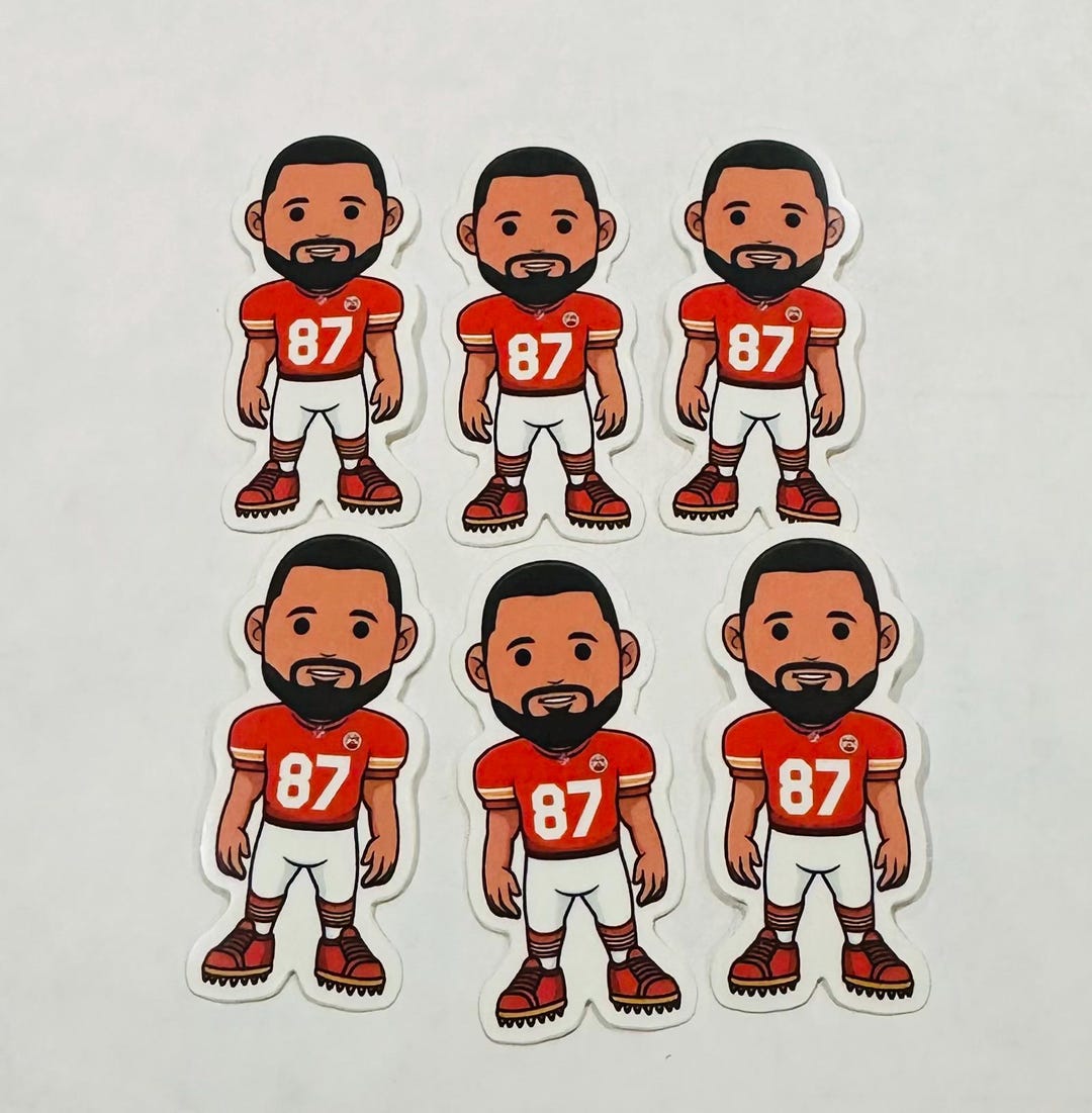 Travis Kelce Chiefs Sticker - Etsy