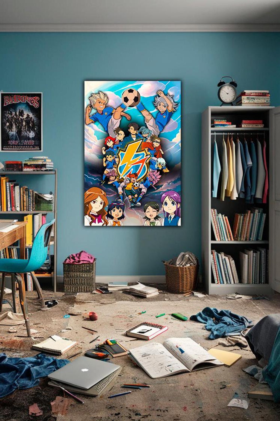 Inazuma Eleven – Anime-Poster-Kunstleinwände mit Rahmen. Einzigartiges ...