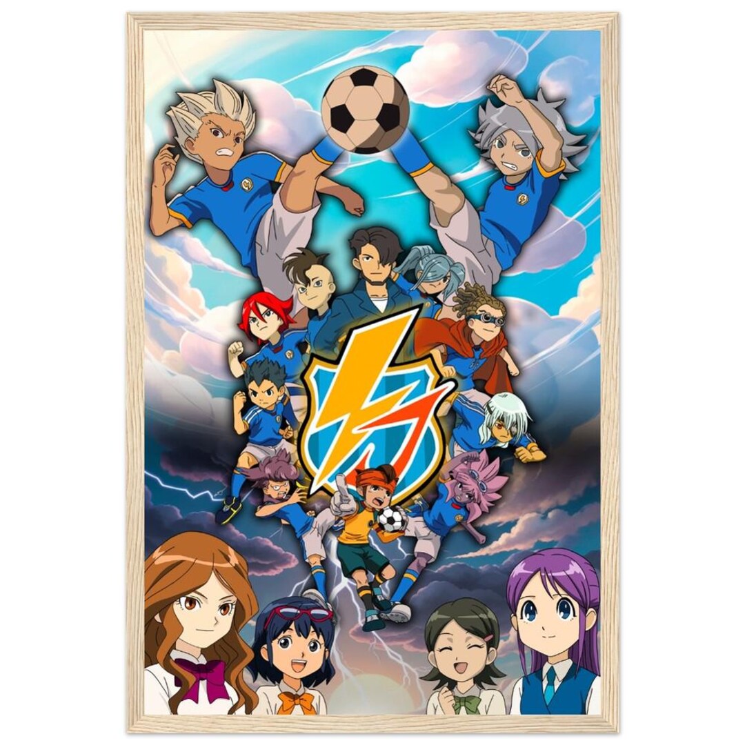 Inazuma Eleven Semi-glossy Paper Poster With Wooden Frame - Etsy