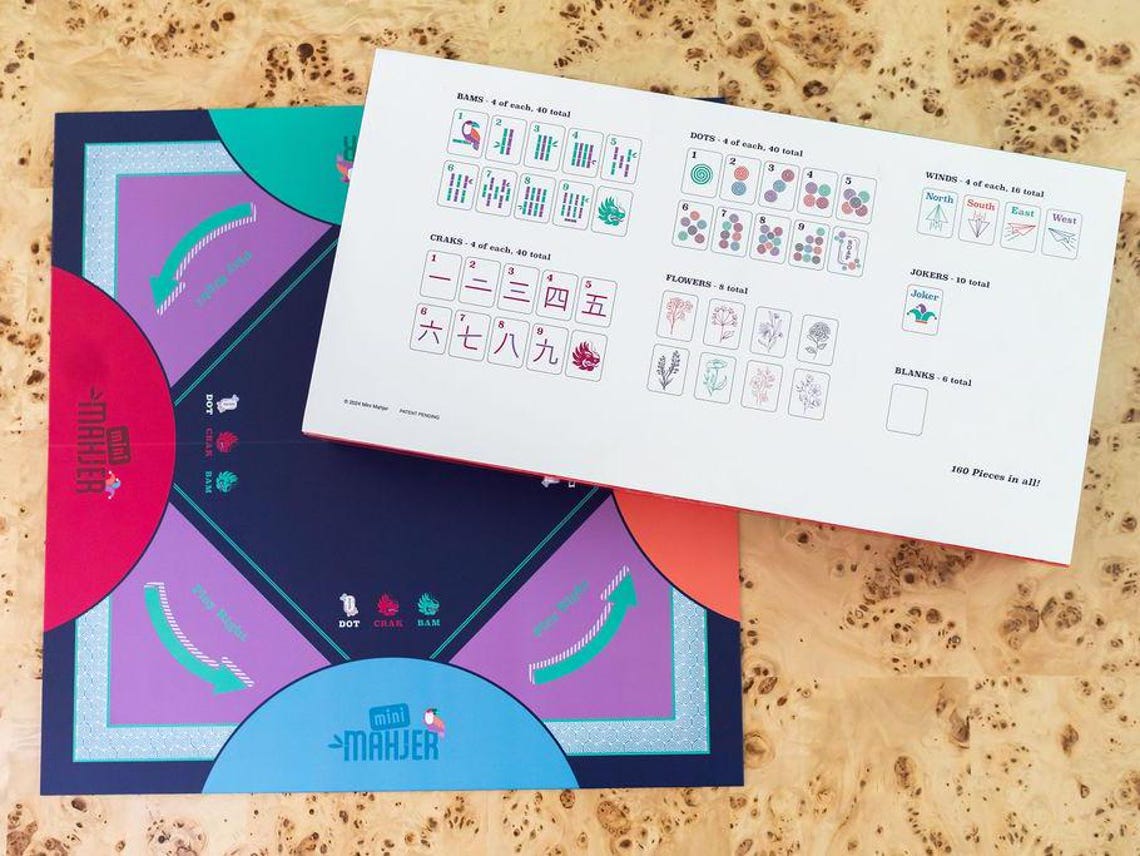 Mini Mahjer, Mahjong Made Easy for Kids and Beginners to Mahjong - Etsy