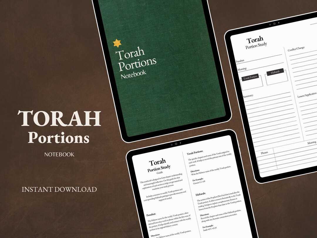 Torah Portions Study Notebook - Etsy