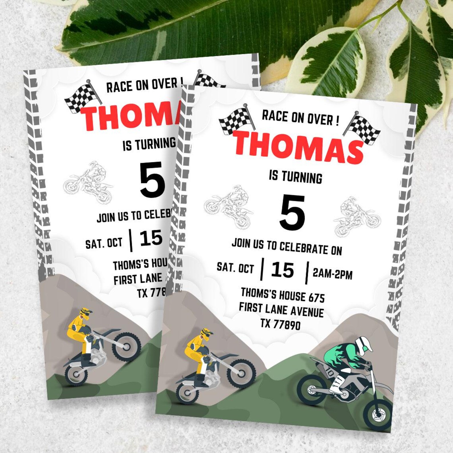 Motocross Birthday Invitation, Bike Birthday Invitation, Extreme ...