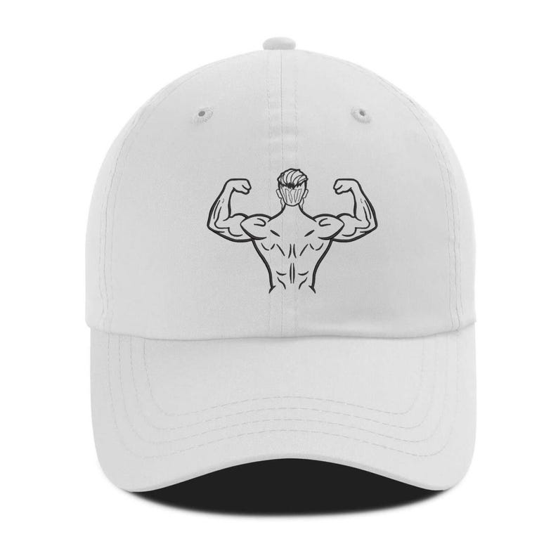 Muscle Flex Embroidery Design | Strong Body Back Pose | Gym & Fitness ...