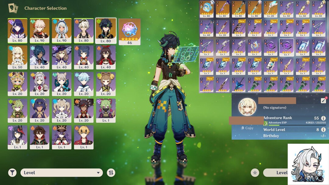 Cuenta Genshin Asia ar55 4limit/4sign/if46/goodbuild - Etsy México