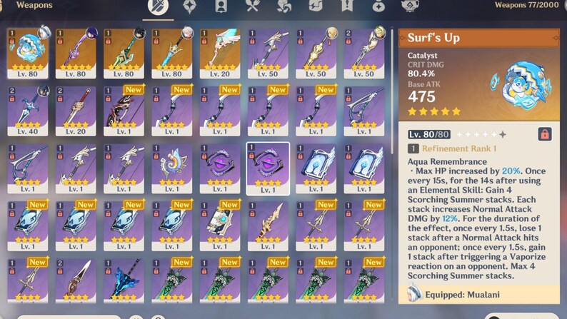 Cuenta Genshin Asia ar55 4limit/4sign/if46/goodbuild - Etsy México