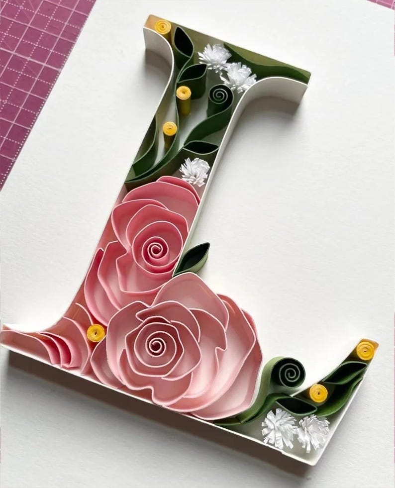 Handmade Quilling Letters, Colorful, Creative Letter Decoration, New ...