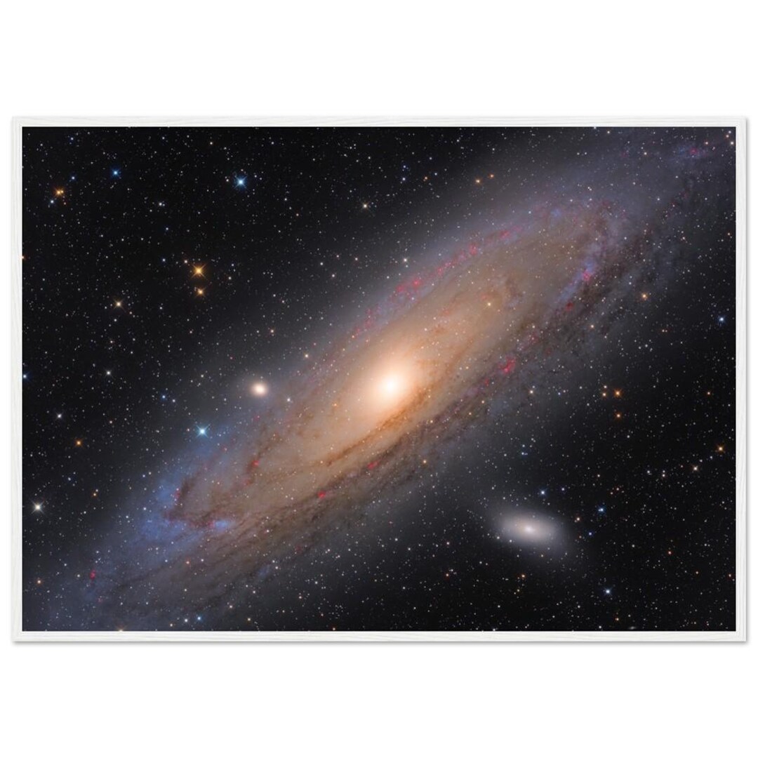 Andromeda Galaxy - Premium Matte Paper Wooden Framed Poster - Etsy