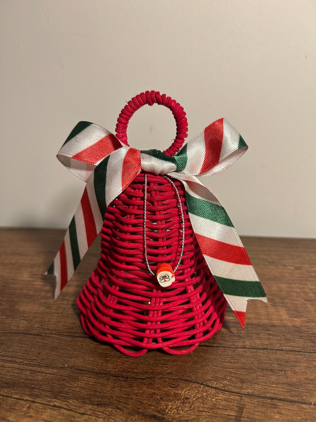 Wicker/rattan Handmade Red Bells for Your Home - Etsy