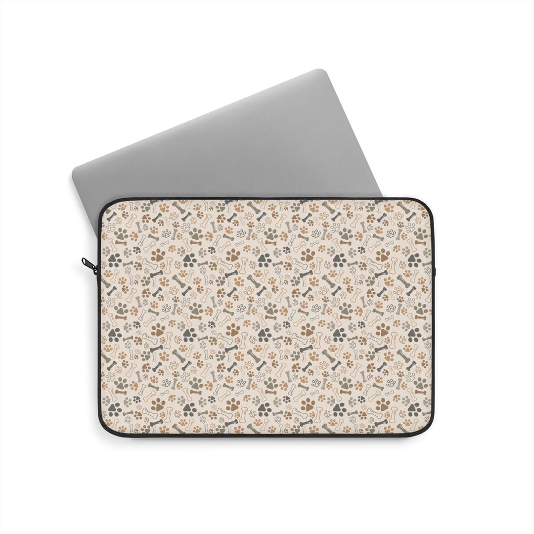 Dog Bones Paws Print Laptop Sleeve - Etsy