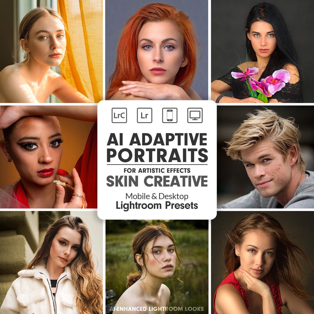 Creative Al Portrait Presets | 36 Artistic Lightroom Presets With ...