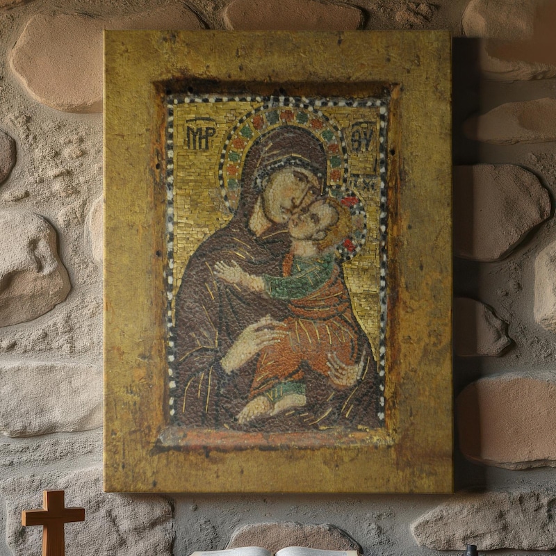 Virgin Mary Icon - Etsy