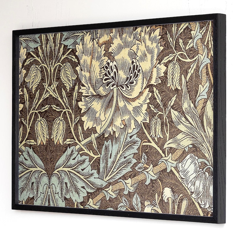 Framed William Morris Floral Canvas | Victorian Botanical Art - Etsy