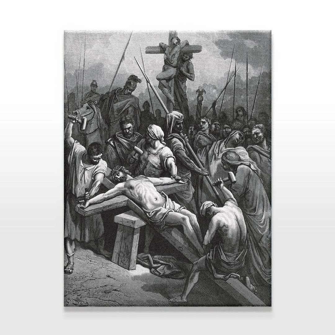 Christ Crucifixion Art | Gustave Doré 1800s | Crucifixion Wall Art Canvas - Etsy