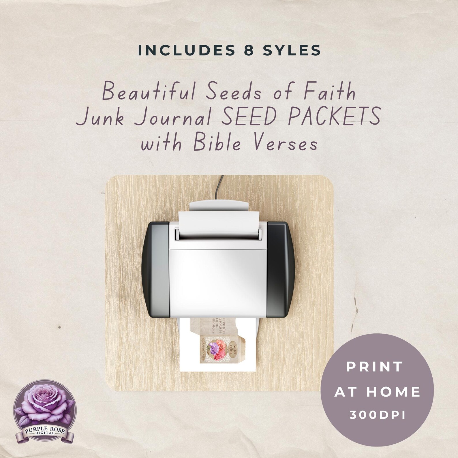 Seeds of FAITH Printable Vintage SEED PACKETS With Bible Verses, Junk ...