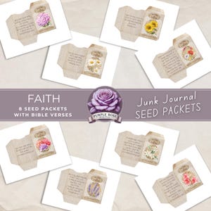 Seeds of FAITH Printable Vintage SEED PACKETS With Bible Verses, Junk ...