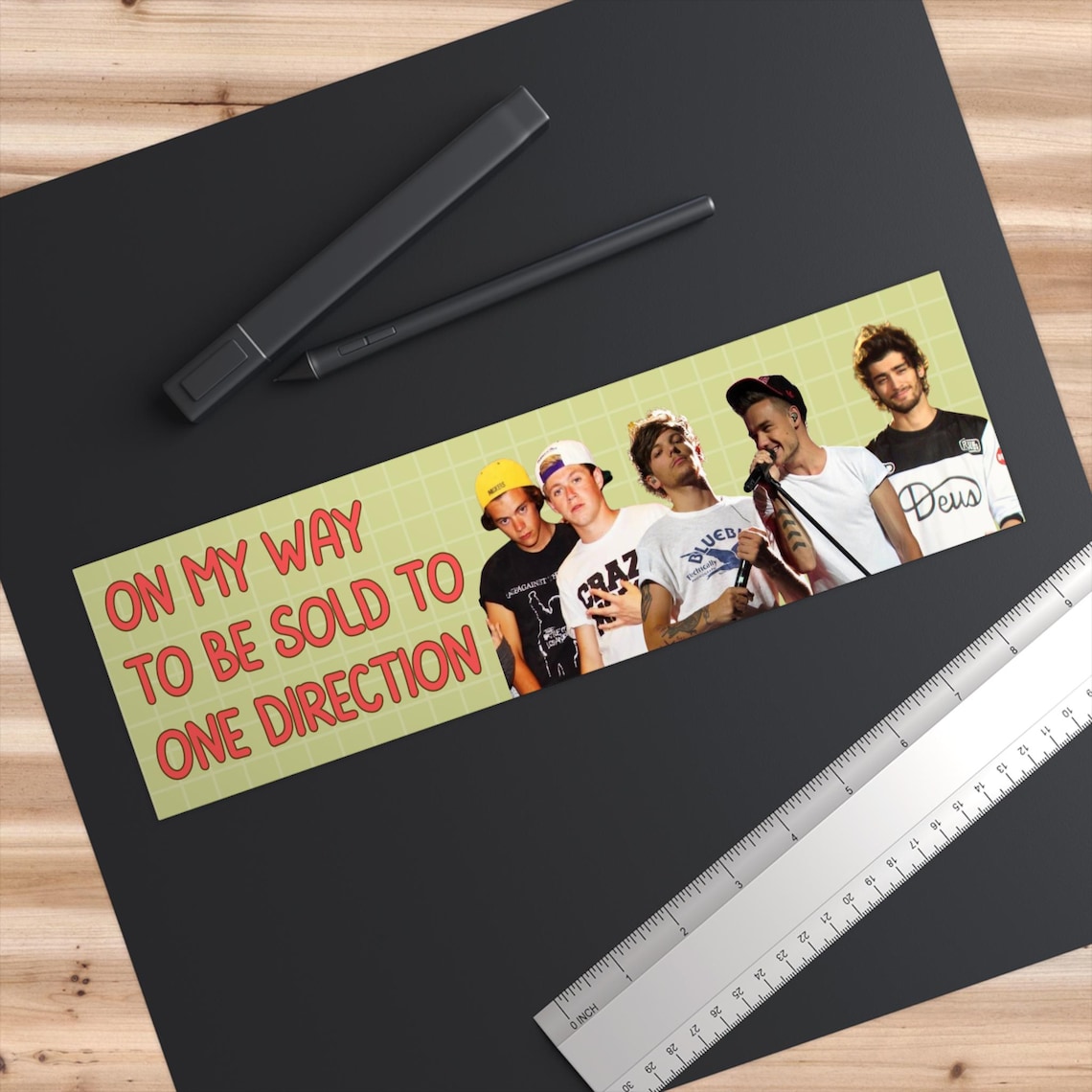 Funny One Direction Boy Band Bumper Sticker Pop Culture Decal for ...