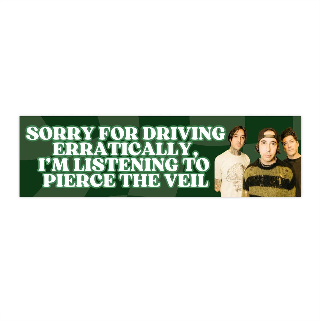 Pierce the Veil Bumper Stickers, Car Decal, Alternative Music Fan Gift ...