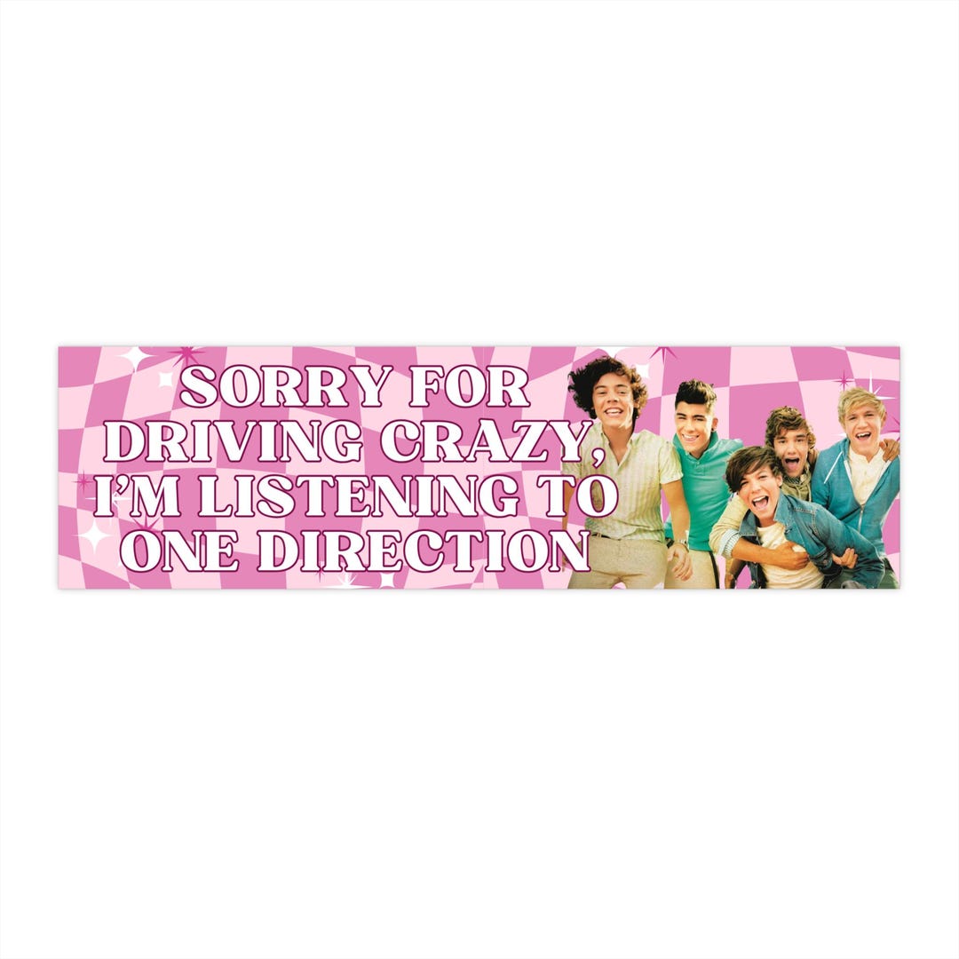One Direction Bumper Sticker - Etsy