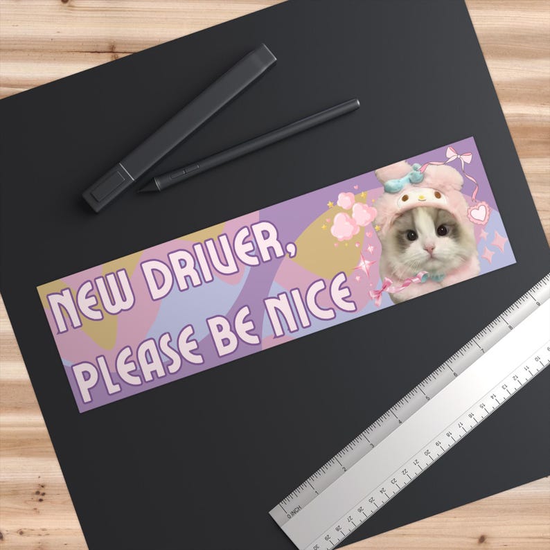 New Driver, Please Be Nice Bumper Sticker - Etsy