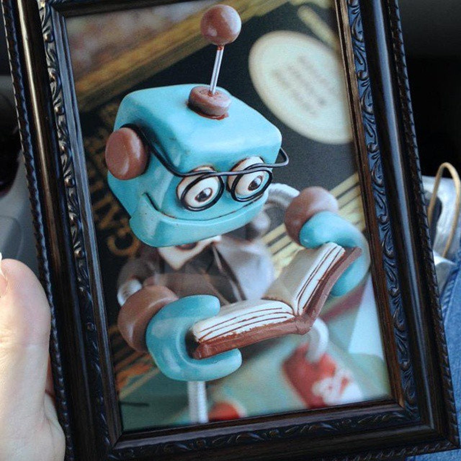 Robot Art Print Postcard Child's Room Wall Geek Decor set - Etsy