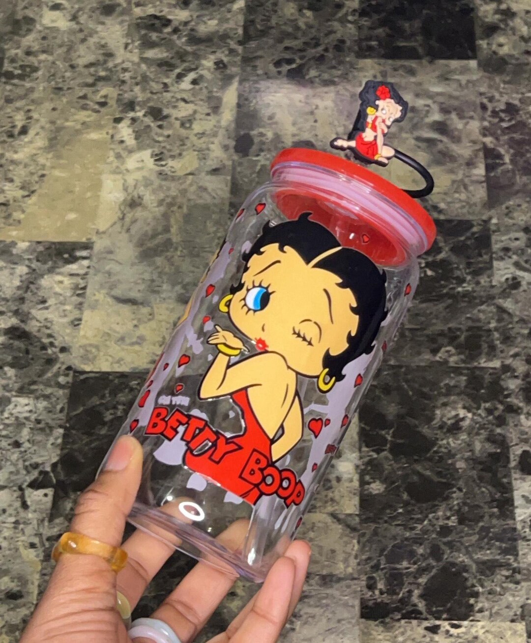 Betty Boop Plastic Cups | Betty Boop - Etsy