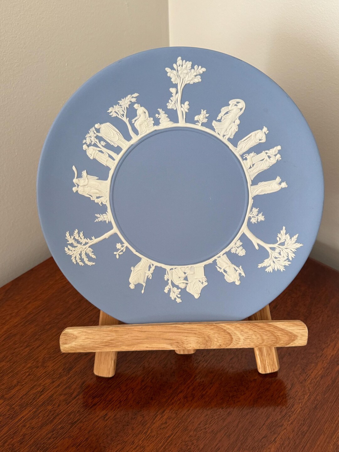 Wedgwood Blue Jasperware Plate, Made in England - Etsy