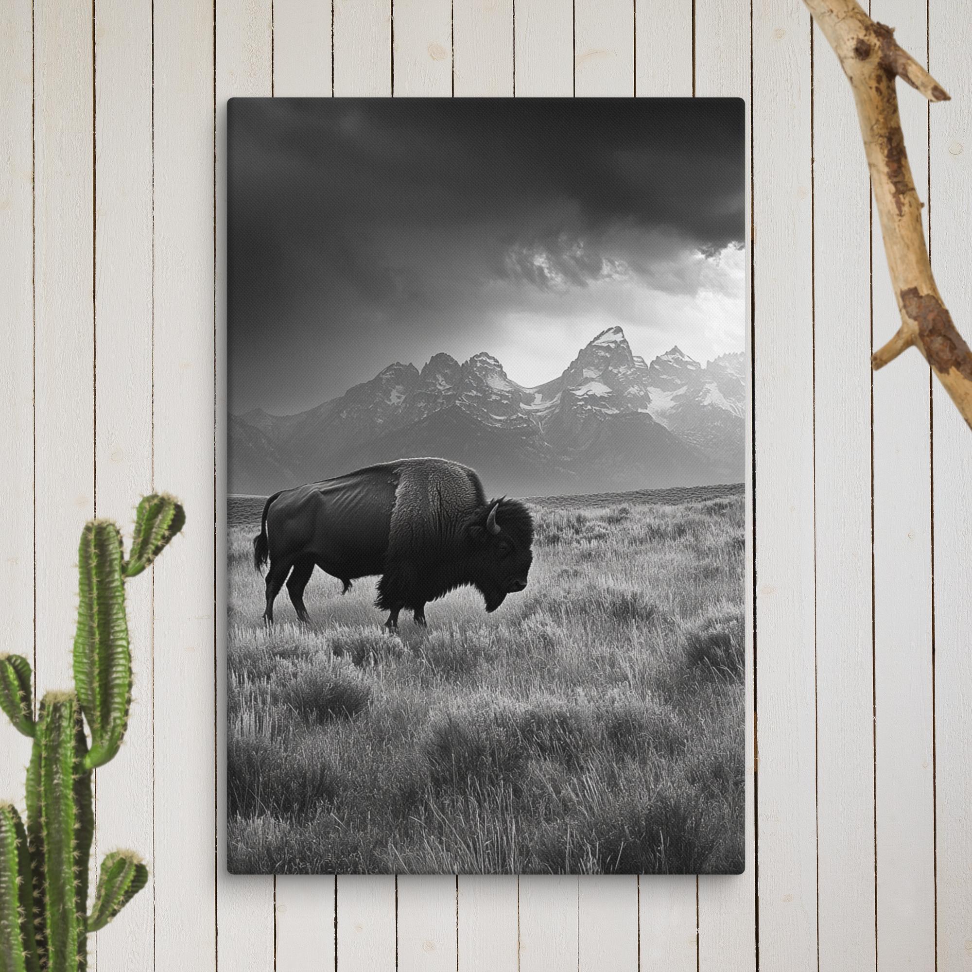 Western Art - Lonely Buffalo - American Bison - Western Decor - Grand ...