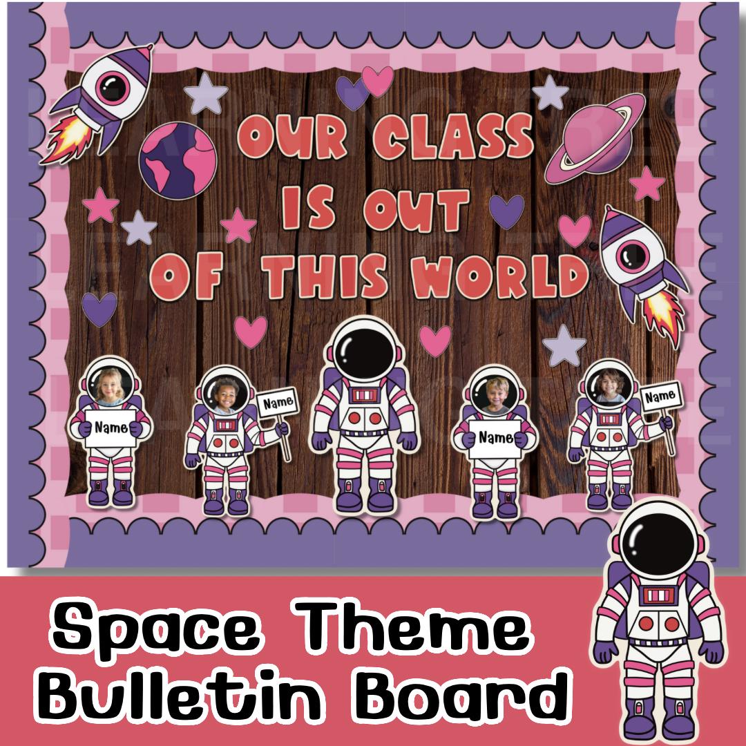 Astronaut Bulletin Board,valentine’s Day,outer Space Classroom Decor ...