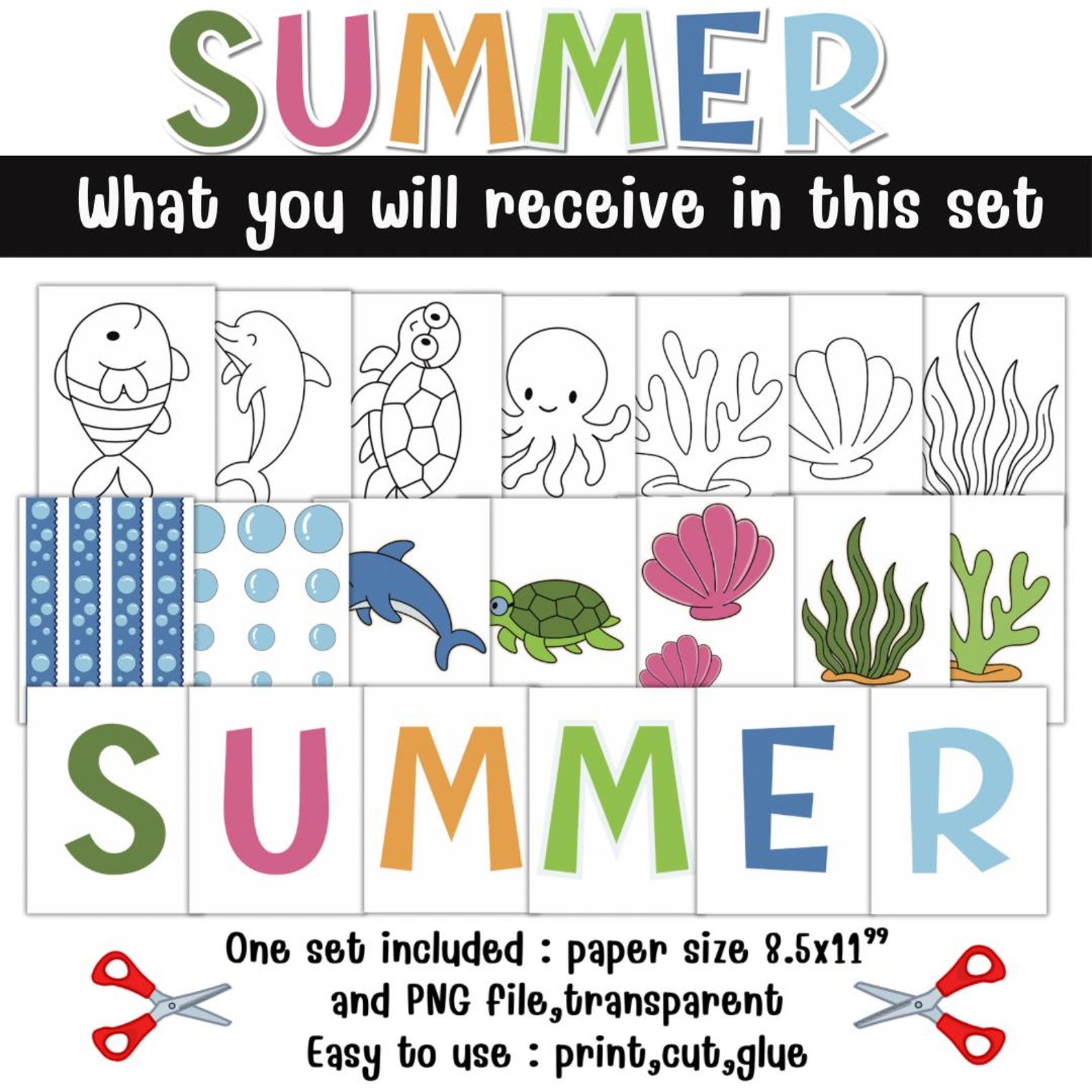 Ocean Theme Bulletin Board: Diving Into Summer Classroom Decor (digital ...