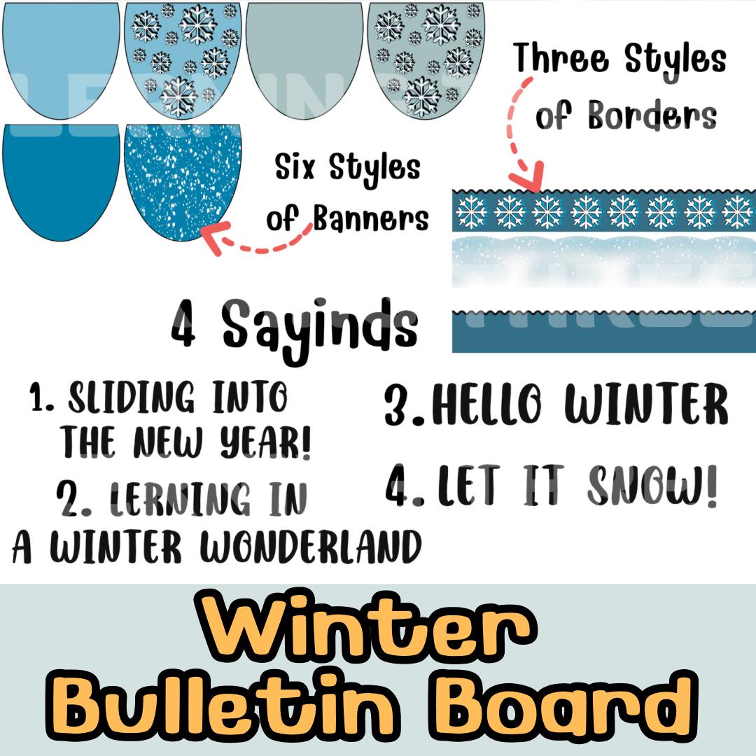 Winter Wonderland Bulletin Board, New Year Classroom Decoration. - Etsy