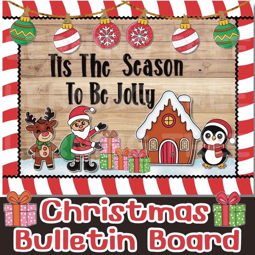 Christmas Bulletin Board Set, Holiday Classroom Decoration. - Etsy