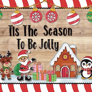 Christmas Bulletin Board Set, Holiday Classroom Decoration. - Etsy