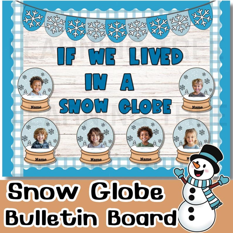 Snow Globe Bulletin Board,christmas,winter,december Classroom ...