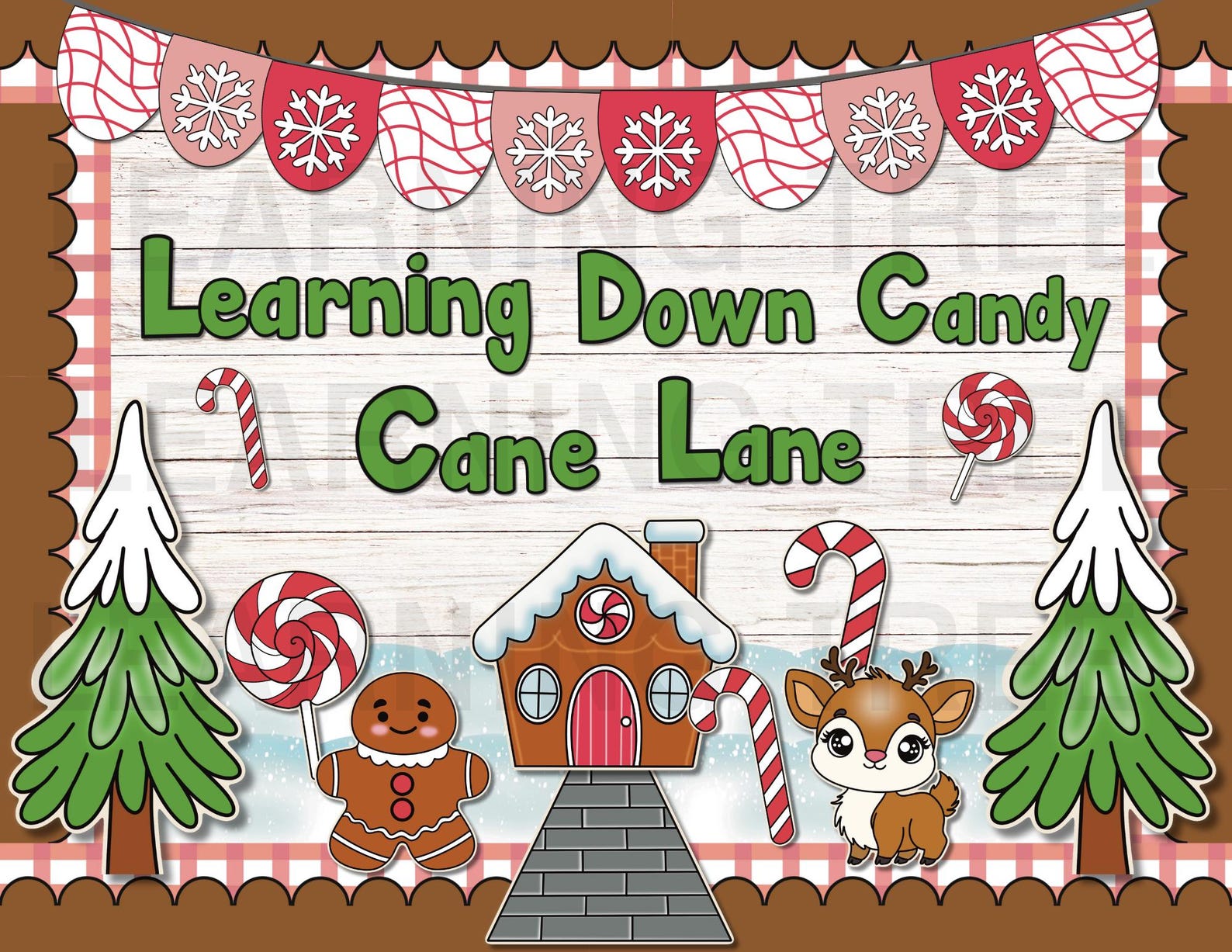 Sweet Success Bulletin Board,christmas Candy Theme,festive Holiday ...