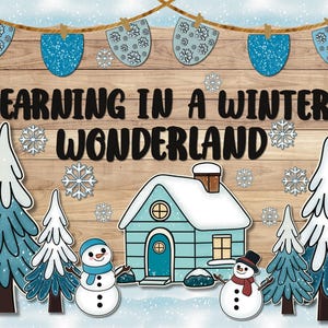 Winter Wonderland Bulletin Board, New Year Classroom Decoration. - Etsy
