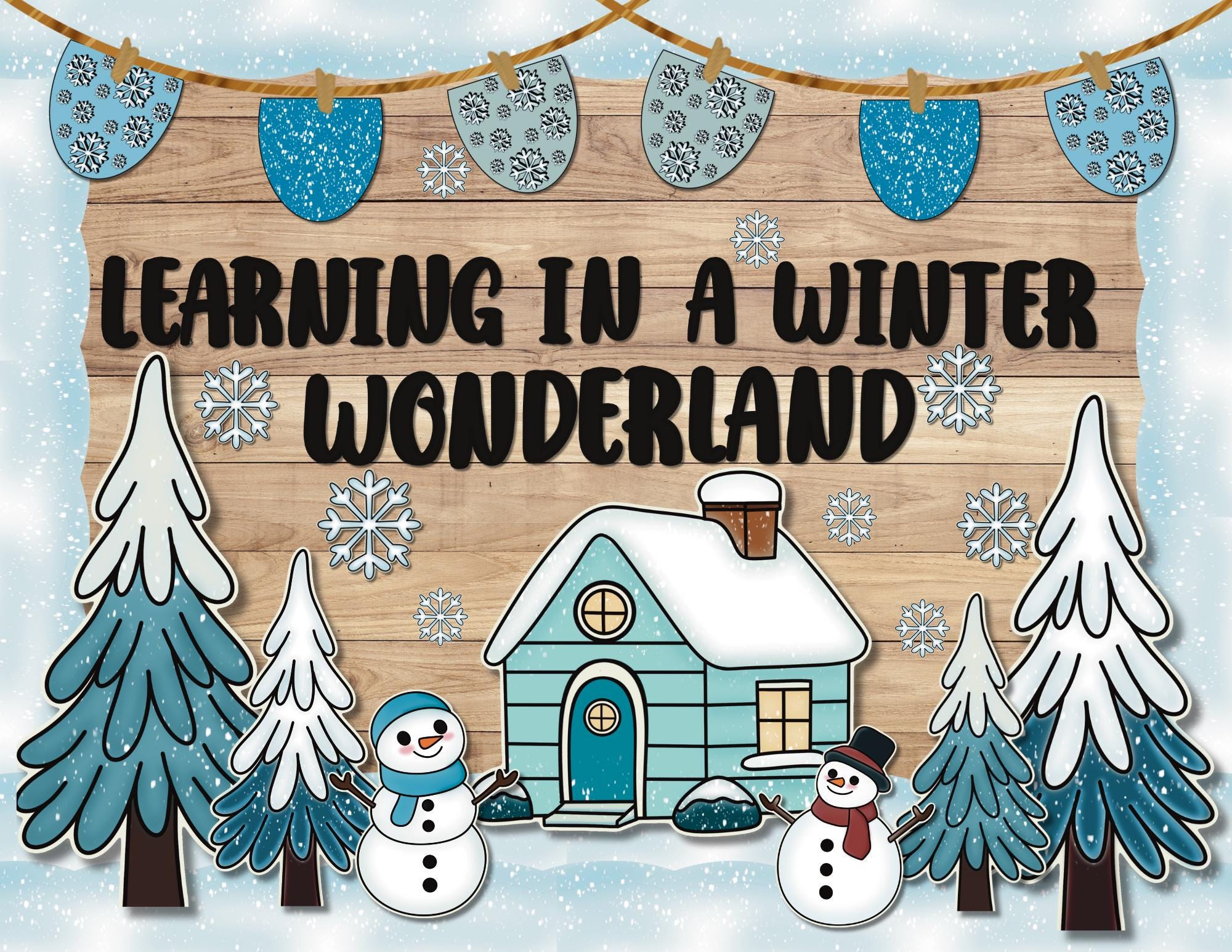 Winter Wonderland Bulletin Board, New Year Classroom Decoration. - Etsy