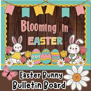 Spring Reading Bulletin Board,easter Classroom Decorations,hop Into ...