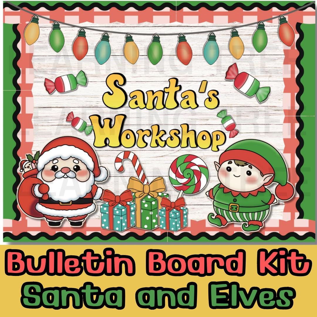 Santas Workshop Bulletin Board,christmas Sweet Treats Classroom,door ...