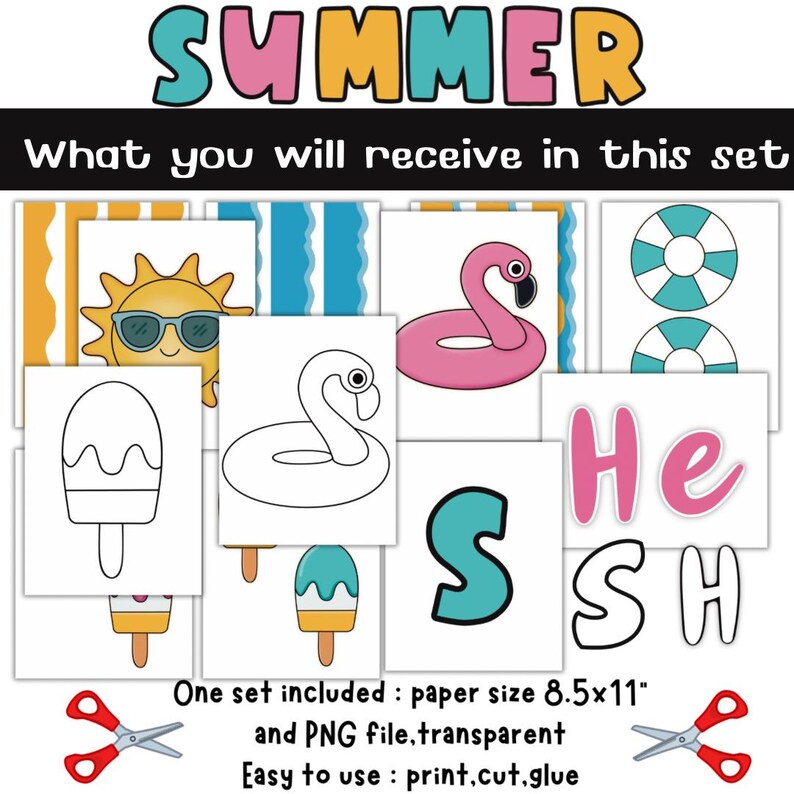 Hello Summer Bulletin Board Printable: Beach Theme Decor (digital ...