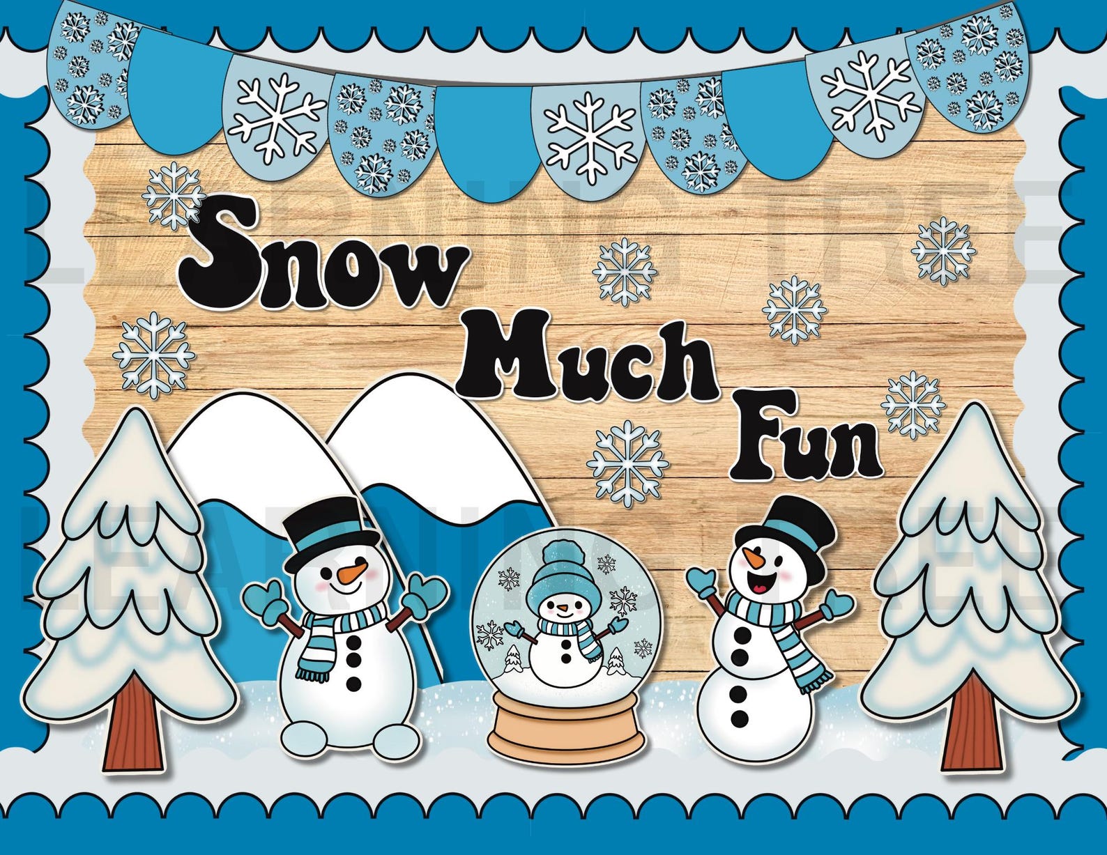 Winter Bulletin Board Printable,snowman Classroom Decor,christmas and ...