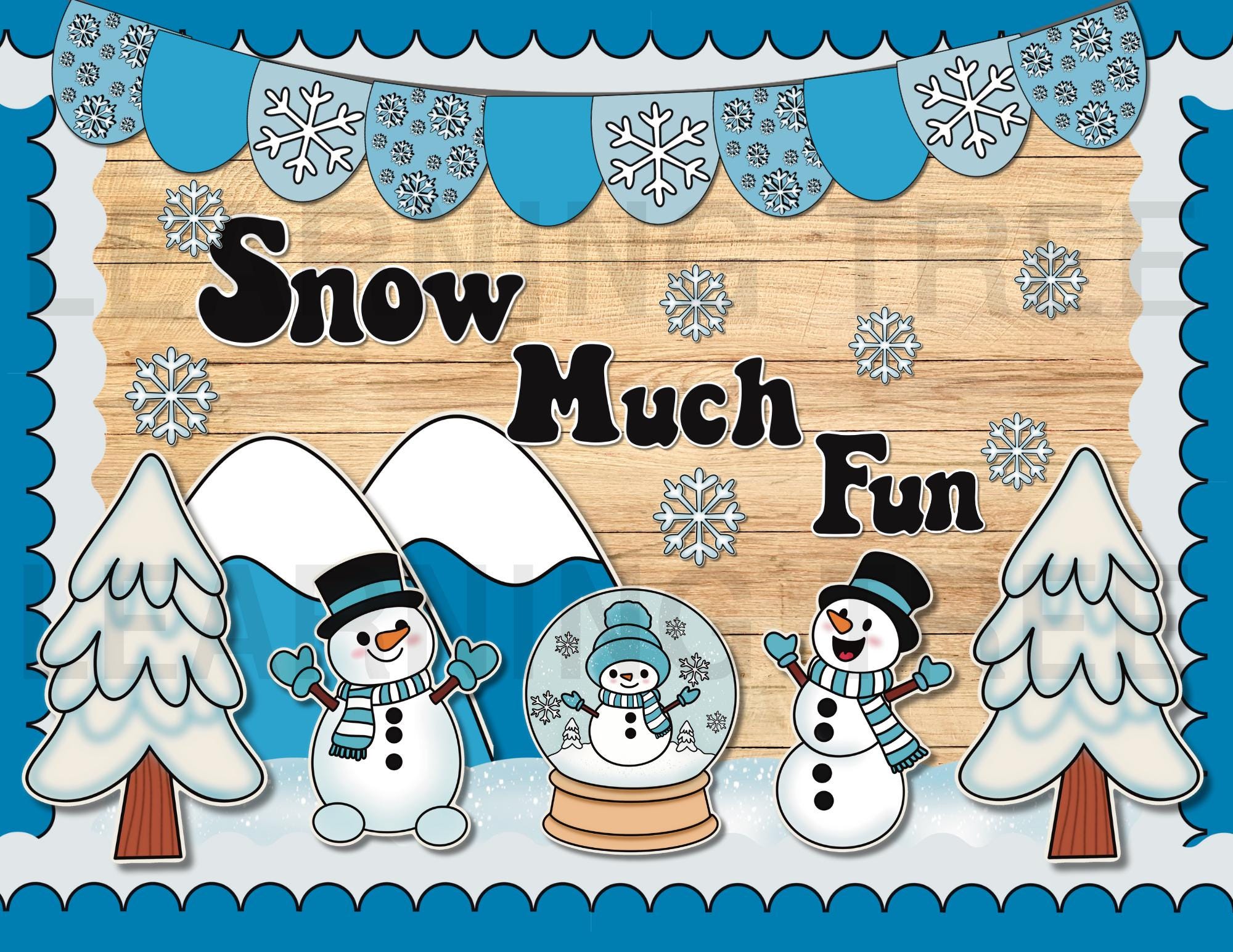 Winter Bulletin Board Printable,snowman Classroom Decor,christmas and ...