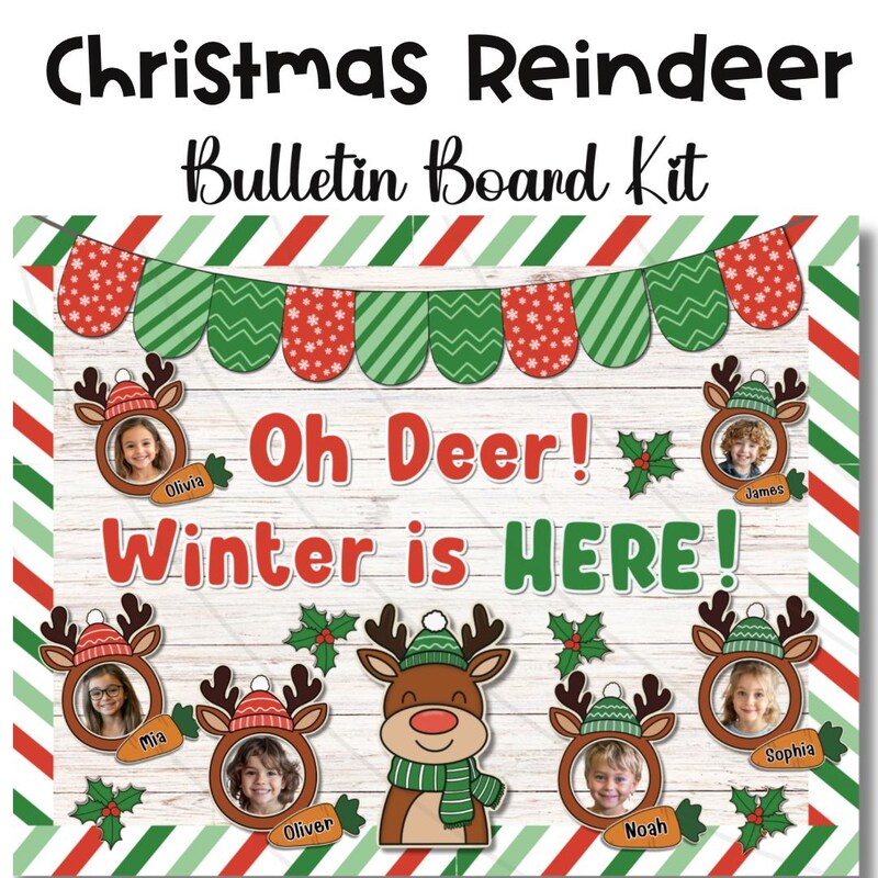 Reindeer Bulletin Board - Etsy